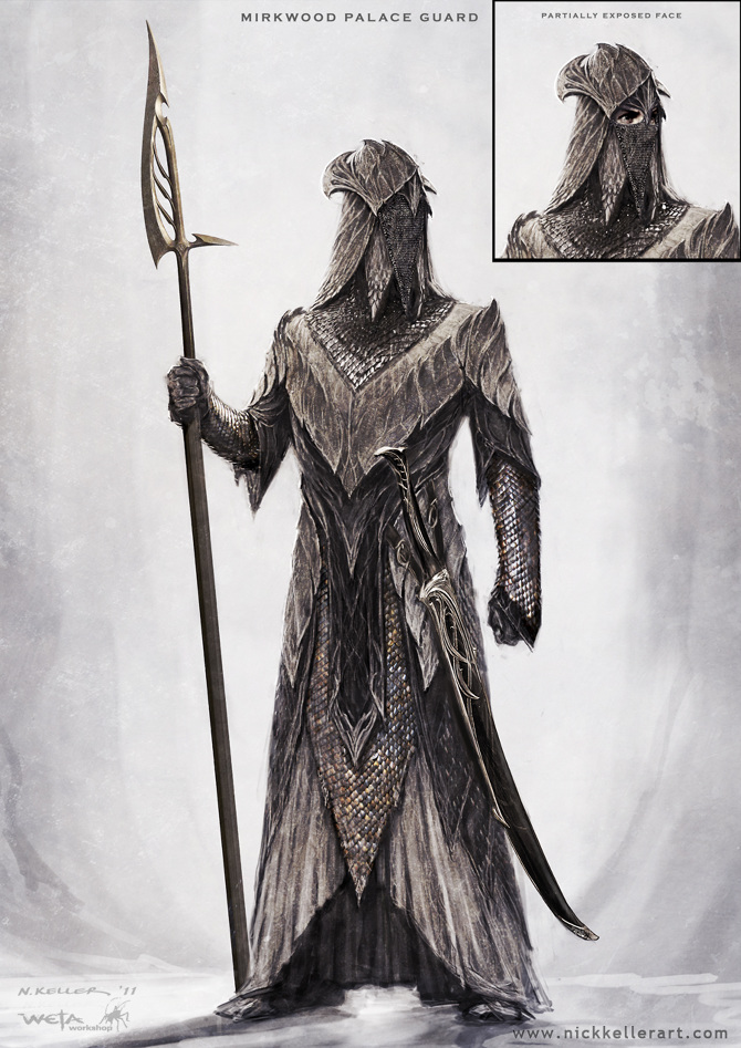 mirkwood sentinel concept from the Hobbit | Weta | Pinterest | The ...